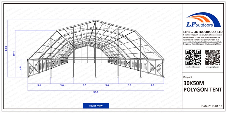 LP Outdoor polygon temporary sports building event tent for indoor ...